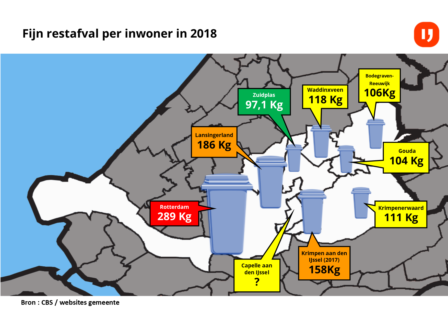 Stijging afvalstoffenheffing 7 euro minder maar zorgen blijven over ...