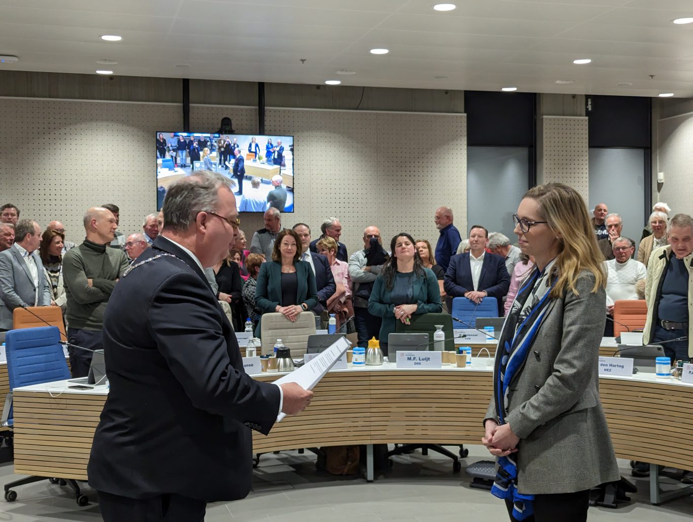 Dyonne Rietveld tijdens raad 14 maart 2023 | Gouwe IJssel Nieuws