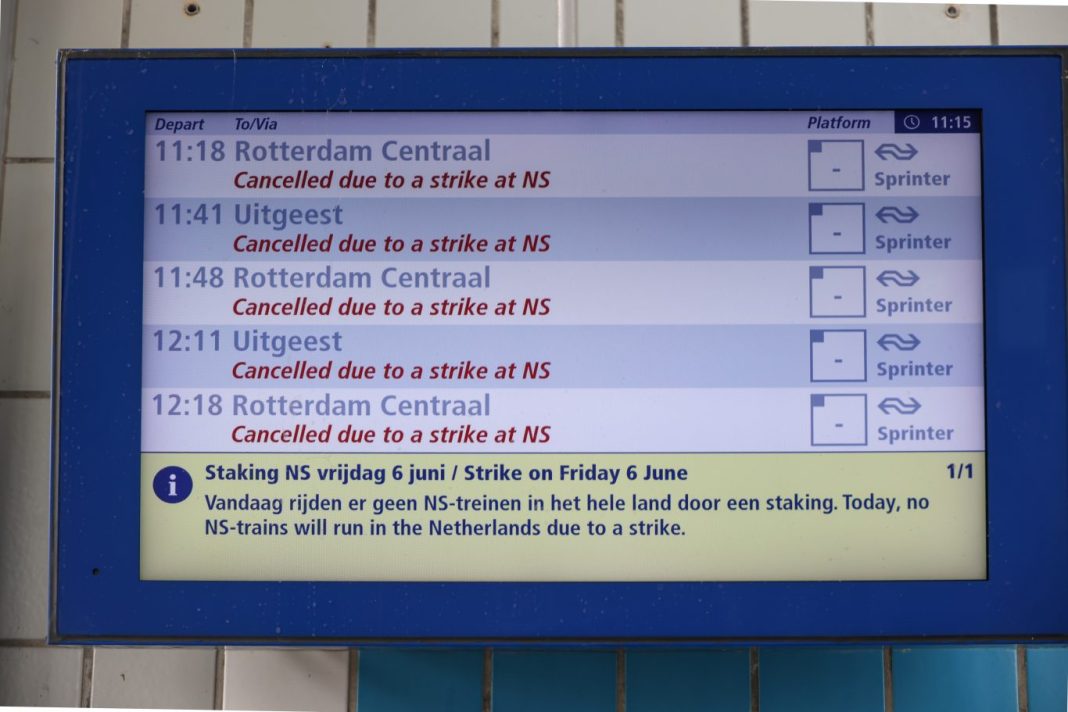 Dinsdag wederom stakingen bij NS in regio | Gouwe IJssel Nieuws